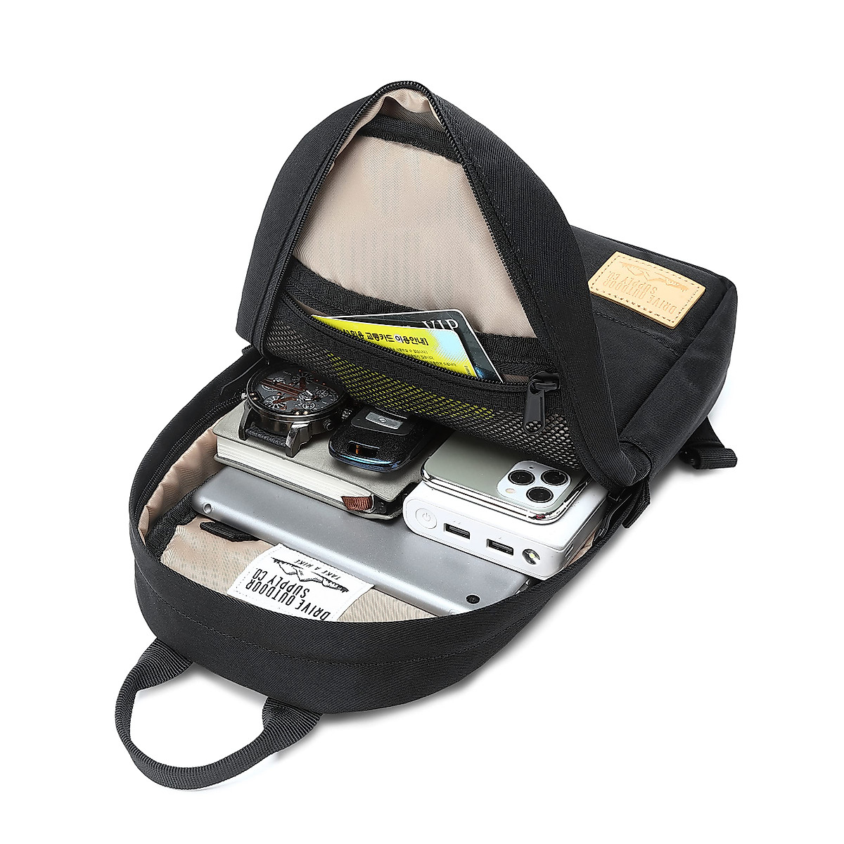 Drive Outdoor Supply Co TOFINO SLING BAG CROSSBODY BAG BACKPACK FOR HIKING, CAMPING, COMMUTING, BABY DIAPER BAG - MEN/WOMEN