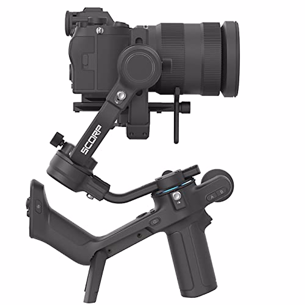 FeiyuTech SCORP-C Camera Gimbal Stabilizer for DSLR and Mirrorless Cameras,Camera Handheld Gimbal 3-Axis, 5.51lbs Payload for Sony/Canon/Panasonic/Lumix/Nikon/Fujifilm,with Tripod
