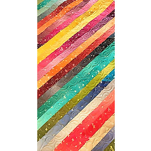 Full Line Stencil - Splash of Love - Edge to Edge Stencil, Continuous Line Template for Free Motion Quilting, Domestic Machine Quilting, Hand Quilting, Long-Arm Quilting (60037)