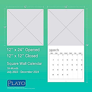 NASA Explore the Universe | 2024 12 x 24 Inch 18 Months Monthly Square Wall Calendar | Foil Stamped Cover | July 2023 - December 2024 | Plato | Space Cosmos Inspiration