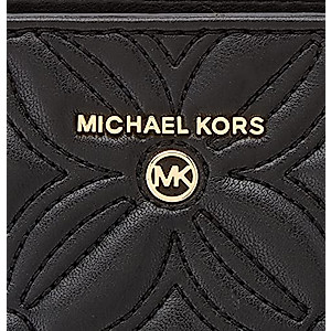 Michael Kors Jet Set Charm Xl Double Gusset Wristlet Black 1 One Size