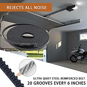 41A5250-2 Drive Belt for 10ft High Garage Doors,308'' Garage Door Openers Belt 041A5250-2,Replacement Belt Compatible with Liftmaster/Chamberlain Belt Drive Garage Door Opener