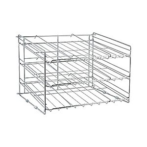 Organize It All Deluxe 3 Tier Storage Chrome Can Rack, 12.75 in. high x 15.875 in. wide x 18 inches deep