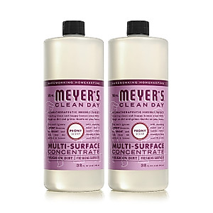 MRS. MEYER'S CLEAN DAY Multi-Surface Cleaner Concentrate, Use to Clean Floors, Tile, Counters, Peony, 32 fl. oz - Pack of 2