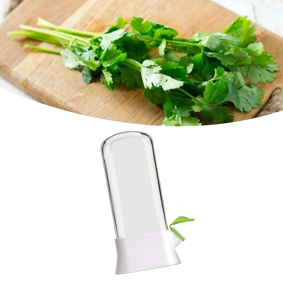 TBEOEN Keeper for Refrigerator,Fresh Keeper,Herb Saver Pod Container,Plastic Saver Pod, Cilantro Storage Container for Mint Parsley Asparagus