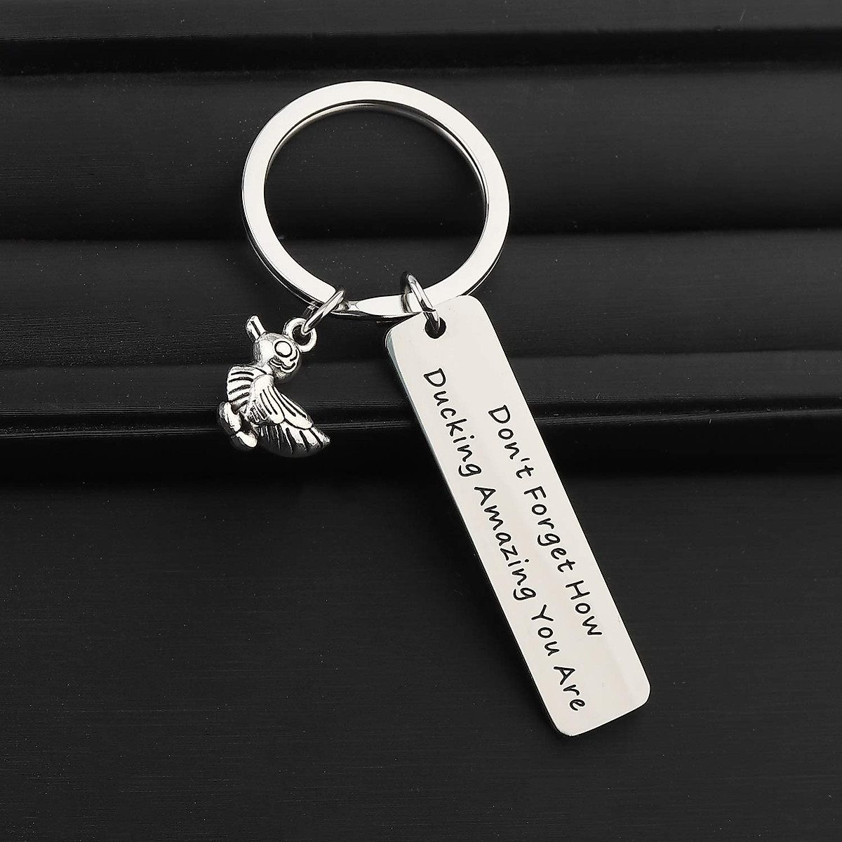 TGBJE Duck Keychain Don't Forget How Ducking Amazing You Are KeychainBFF Gift (ducking keychain)