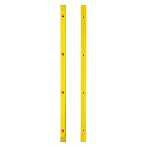 Yellow Skateboard Rails Old School Plastic with Mounting Screws by Black Diamond