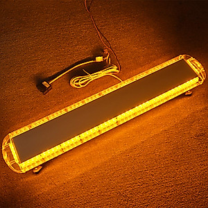 ASPL 47" 88 LED High Intensity Low Profile Roof Top Strobe Light Bar Emergency Warning Strobe lights For Tow Truck Construction Vehicles (Amber)