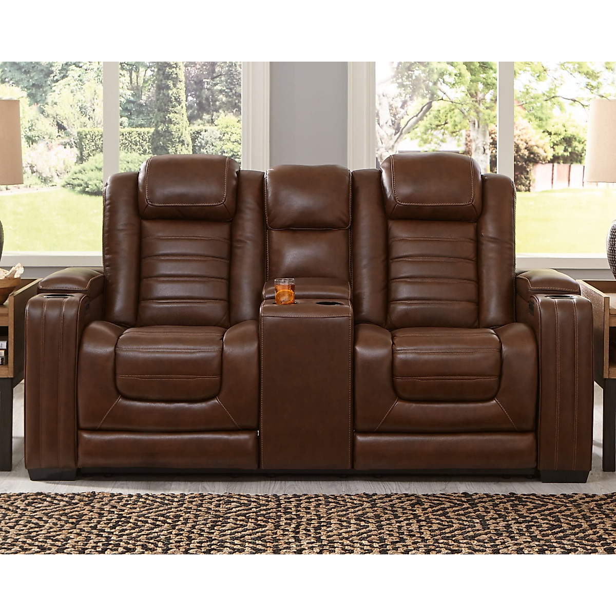 Signature Design by Ashley Backtrack Love Seats, Brown