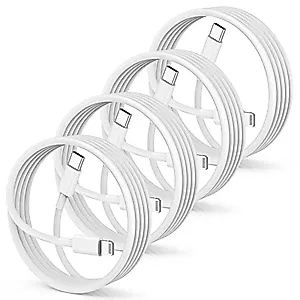 (4Pack Apple MFi Certified) USB C to Lightning Cable 6ft,Super Fast Charger Type C to Lightning Cord,Apple USB C Lightning Cables for iPhone 13/13 Pro/12/12 Mini/12 Pro Max/11 Pro/X/XS/XR/iPad