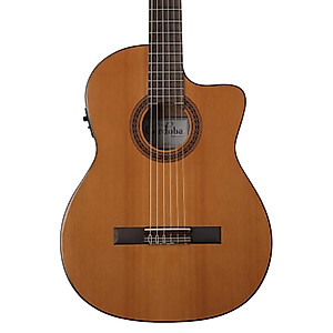 Cordoba 6 C5-CE CD Classical Acoustic Nylon String Guitar, Iberia Series, Right, Cedar, Cutaway Electric (Withouth Gig Bag)