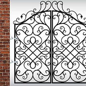 Hicarer 4 Pcs Chain Link Post Gate Hinge 3"[2 7/8" OD] x 5/8" Galvanized Steel Chain Link Fence Gate Post Hinge with Bolt and Nuts Parts Heavy Duty Fence Hardware for Outside