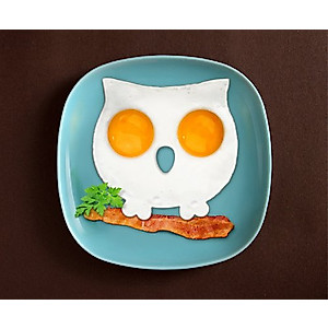 Genuine Fred FUNNY SIDE UP Silicone Egg Mold, Owl, FUNOWL