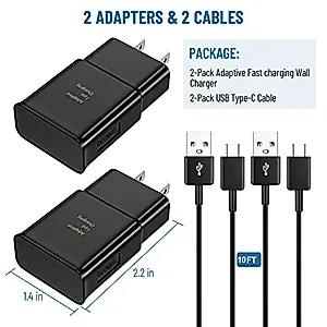Phone Charger Android,Samsung Charger Type C Fast Charging Block with 10Ft USB Type C Cable for Samsung Galaxy S10/S9/S8/S22/S22 Ultra/S22+/S21/S21Ultra/S21+/S20/S20+/S20 Ultra/Note 8 9 10 20/S20 FE