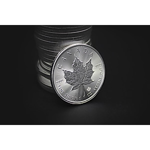 1988 - Present (Random Year) Lot of (10) 1 oz Silver Canadian Maple Leaf Coins Brilliant Uncirculated with Certificates of Authenticity $5 Seller BU