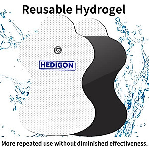 Durable Compatible with Omron Tens Unit Replacement Pads 3Pairs（6PCS）Electrotherapy Pads for Pain Relief Reusable Pads Brand: HEDIGON