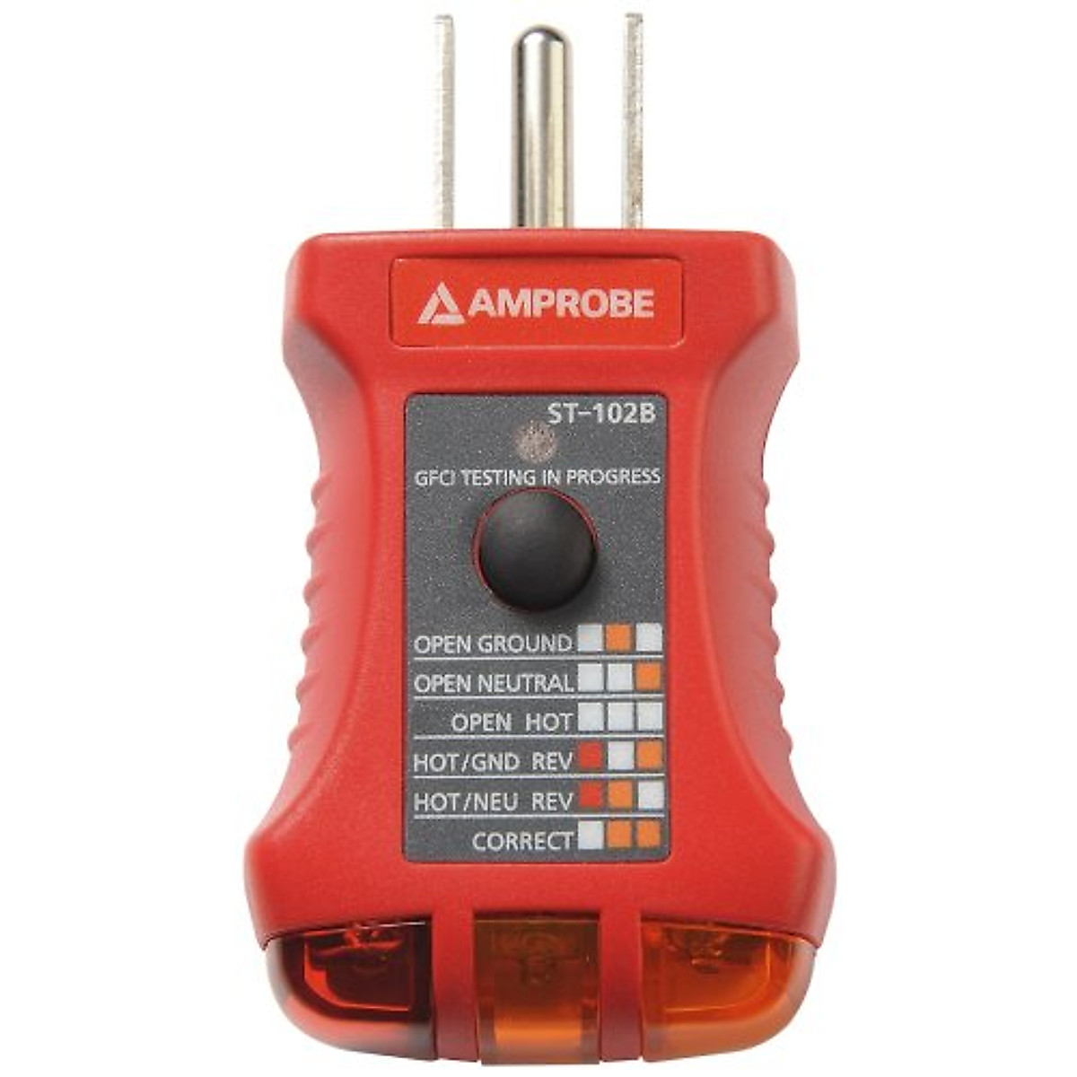 Amprobe ST-102B Socket Tester with GFCI, Red