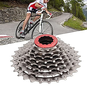 Mountain Bike 8 Speed Cassette, Smoother Shifting Multi Layer Electroplating Deficient Gear Design 8 Speed Cassette for Road Bike