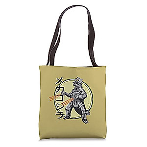 Godzilla Mechagodzilla Illustrated Olive Tote Bag