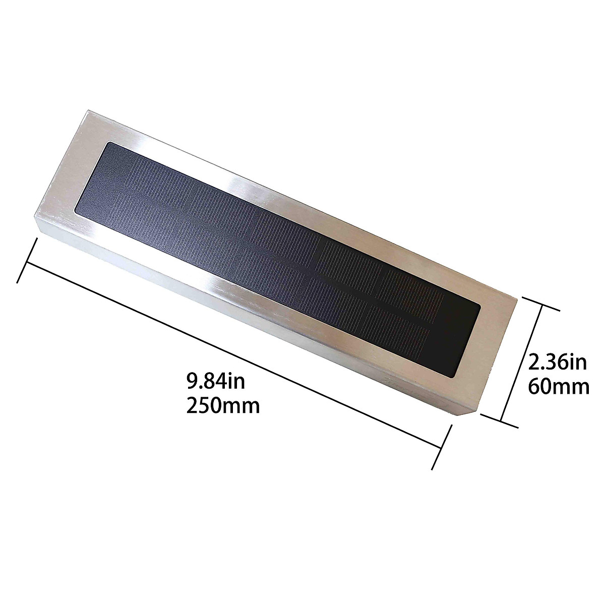 Solar Lights Outdoor for House Numbers - Outdoor Stainless Steel 60 Lumens Solar Light for Address Sign Plate - Wall Light for Home,Garden and Yard