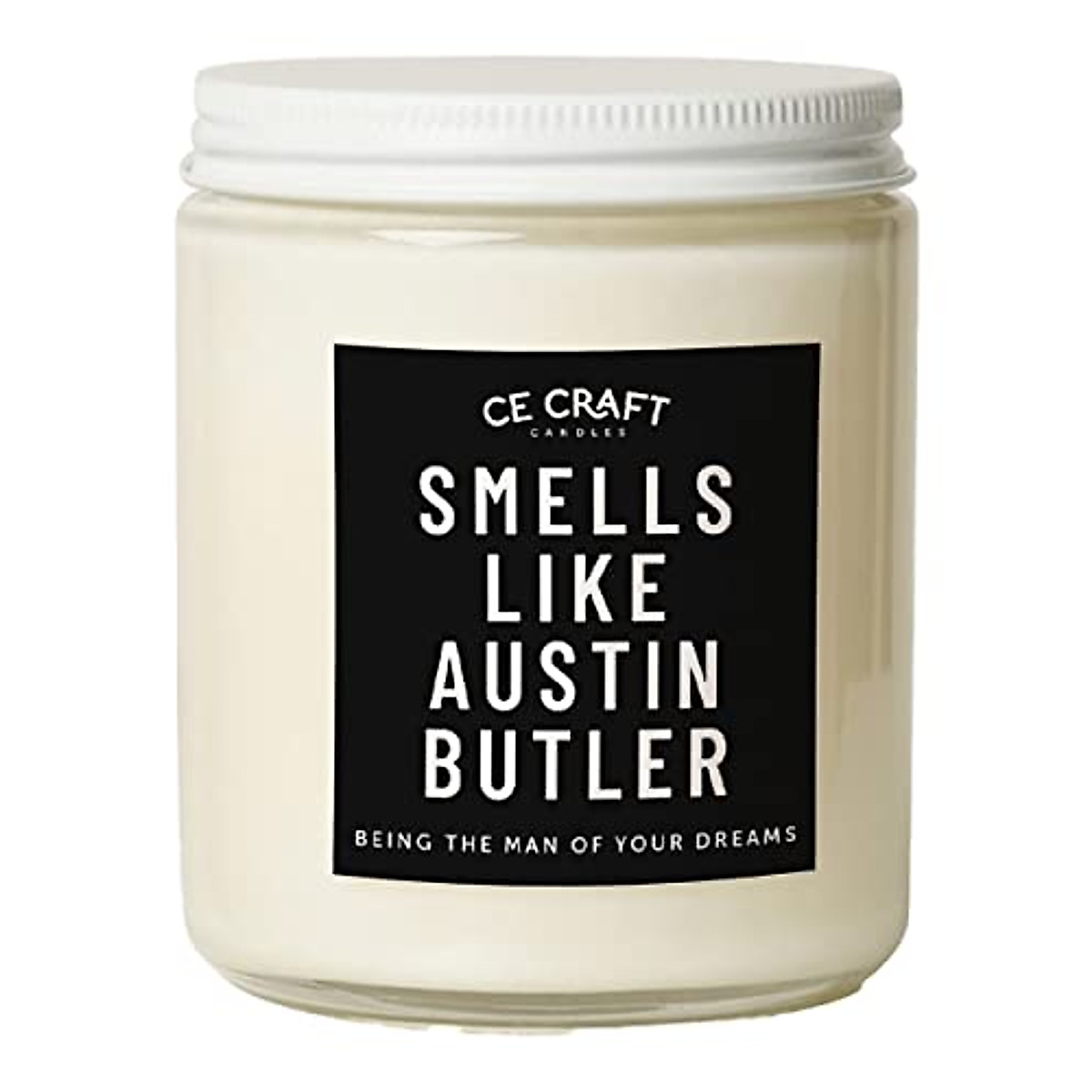 CE Craft Candle - Smells Like Austin Butler Scented Candle – Bourbon Vanilla Scented Candle – Gift for Her, Girlfriend Gift, Pop Culture Candle, Prayer Celebrity Candle Gift
