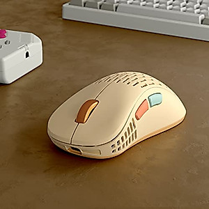 Pulsar Gaming Gears - Xlite V2 Retro Edition Wireless High Performance Super Light and Fast Ergonomic Gaming Mouse 2.4Ghz 1ms 20000 DPI Optical Sensor PAW3370 (Medium, Wireless, Brown)