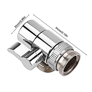 GLOGLOW Faucet Diverter,Bathroom Kitchen Basin Sink Faucet Splitter Diverter Valve to Hose Adapter M24 Hose Attachment Faucet Connector for Water Diversion