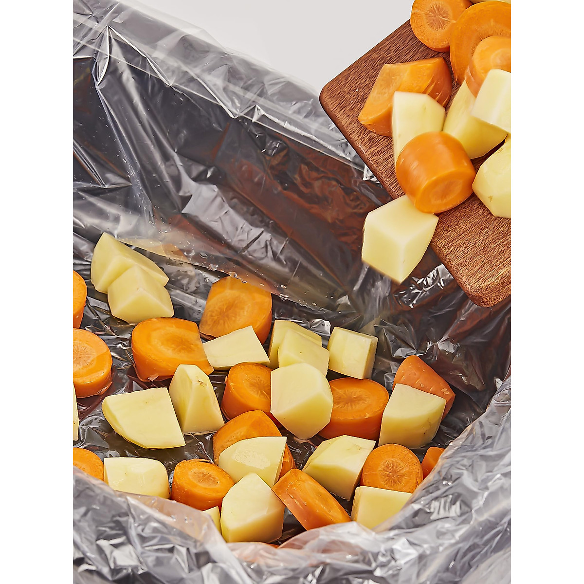 SMARTAKE Electric Roaster Liners, 10 Count Disposable Roaster Liners, Fits 16, 18, 22 Quart Roasters, Roaster Pan Oven Liners Plastic Cooking Bags for Instant Cleanup, 18 x 34 Inch