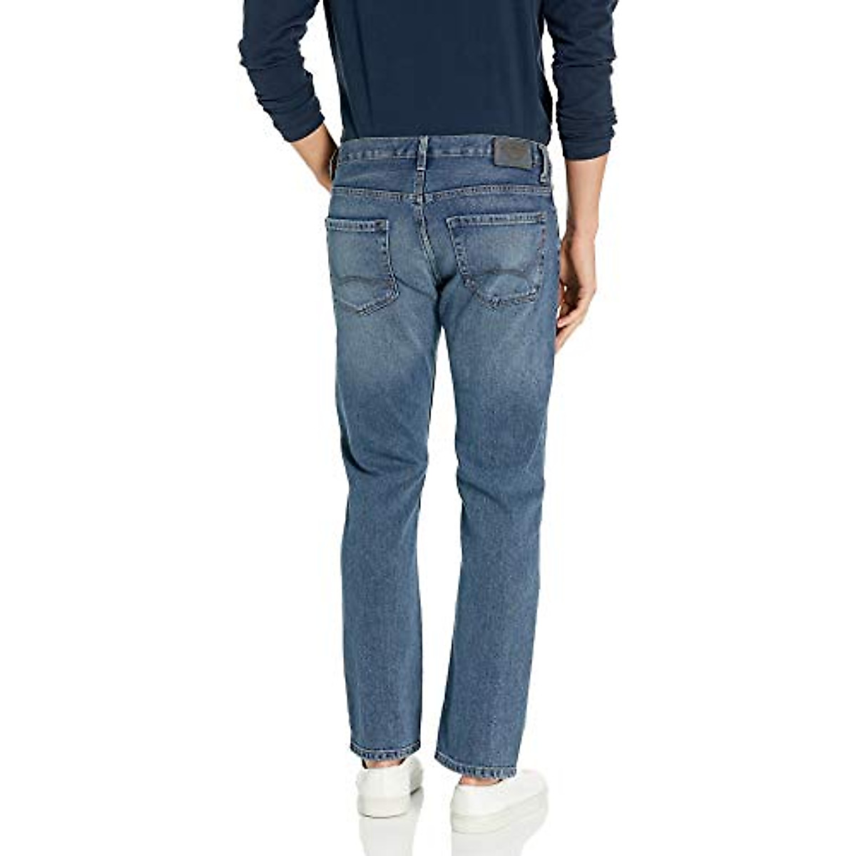 Dickies Men's Regular Straight 5-Pocket Jean, Medium Wash Stretch Indigo, 32Wx34L