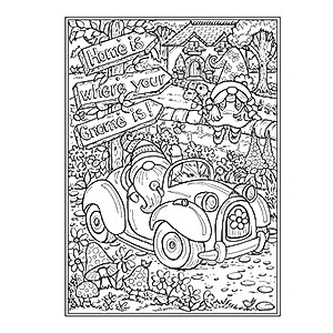 Creative Haven Gnome Sweet Gnome Coloring Book (Adult Coloring Books: Fantasy)