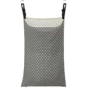 HDHYK Adjustable Space Saving Door Hanging Laundry Hamper Bag Dorm Laundry Bag,Wide Open Top Over The Door Laundry Hamper with Free Hanging Hooks