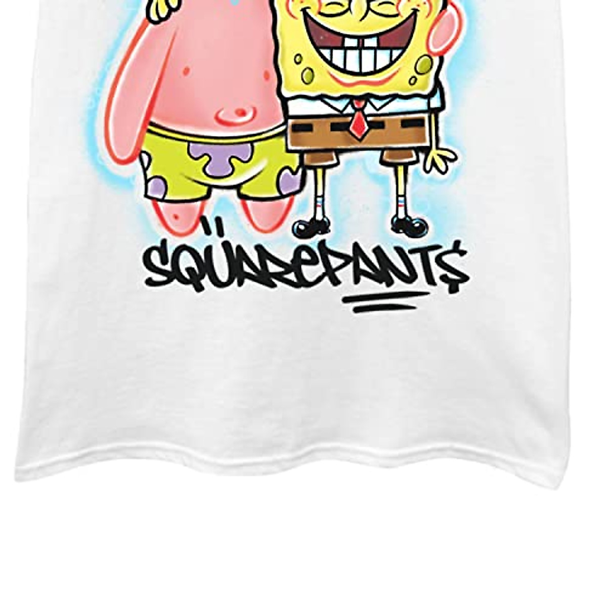 Mens Spongebob Squarepants Classic Shirt - Spongebob, Patrick & Krusty Krab T-Shirt (White, X-Large)
