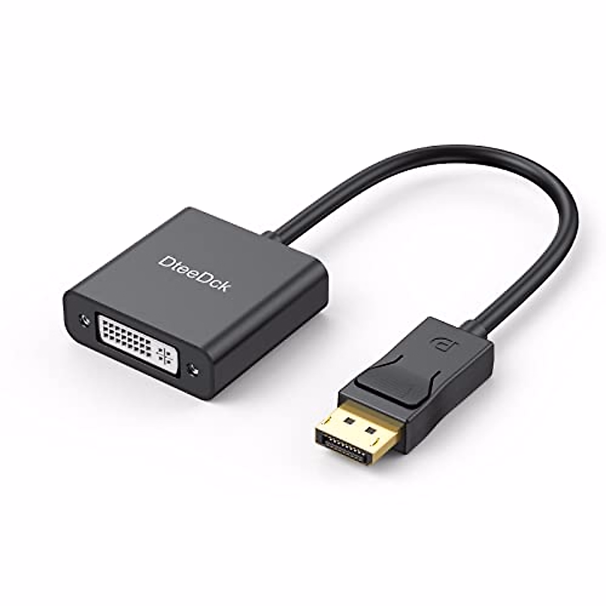 DteeDck DisplayPort to DVI, DP Display Port to DVI Adapter Cable Male to Female for Connect Desktop Laptop to Monitor Display Projector HDTV