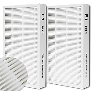 F1 Allergen Reduction Replacement, F1 H11 True HEPA Filter Replacement Compatible with 3M Filtrete C01 T02 Room Air Purifier for FAP-C01-F1, FAP-T02-F1, FAP-C01BA-G1, FAP-T02WA-G1, 2 Pack
