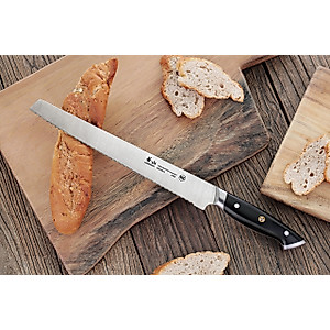 Cangshan Z Series 62502 German Steel Forged Bread Knife, 10.25-Inch