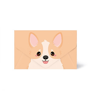 Make It Mine PopBox, The Original Explosion Confetti Pop Up Corgi Birthday Greeting Card For Children With Two 3D Popup Image Cubes - Kids Exploding Birthday Popup Card