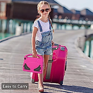 Fire Max 11 Tablet Case for Kids (13th Generation, 2023 Release) - DICEKOO Lightweight Shockproof Kid-Proof Cover with Handle Kickstand for Amazon Kindle Fire Max 11 - Pink