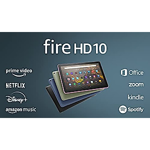 Amazon Fire HD 10 tablet, 10.1", 1080p Full HD, 32 GB, (2021 release), Denim
