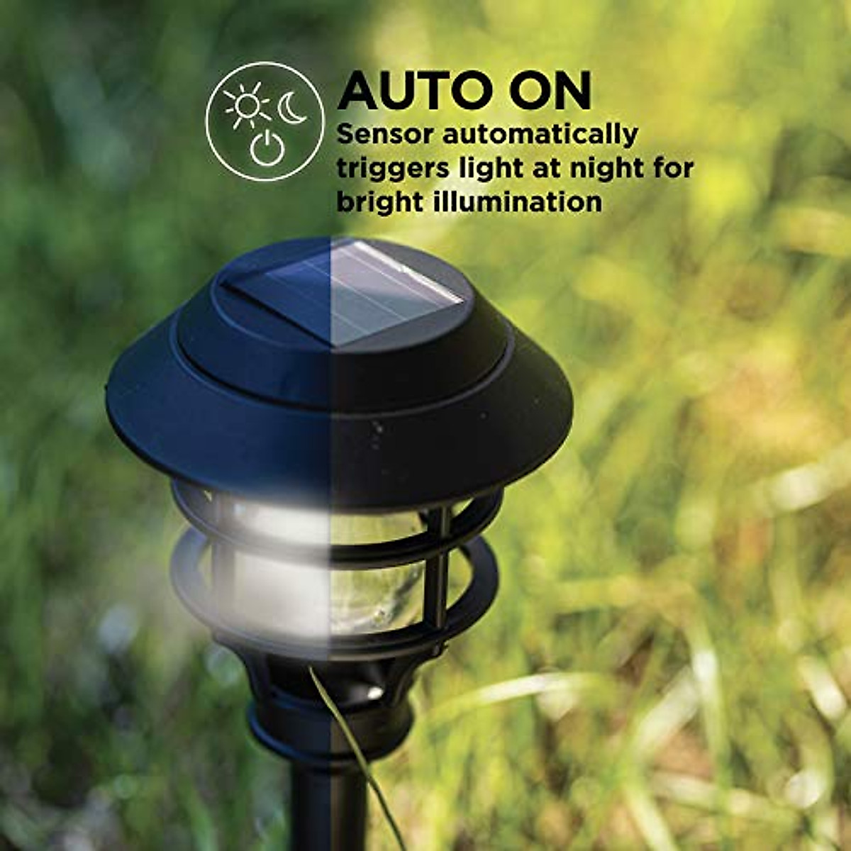 Home Zone Security Solar Path Lights - Outdoor Decorative Pathway Light and Spotlight Variety Pack, 8-Pack