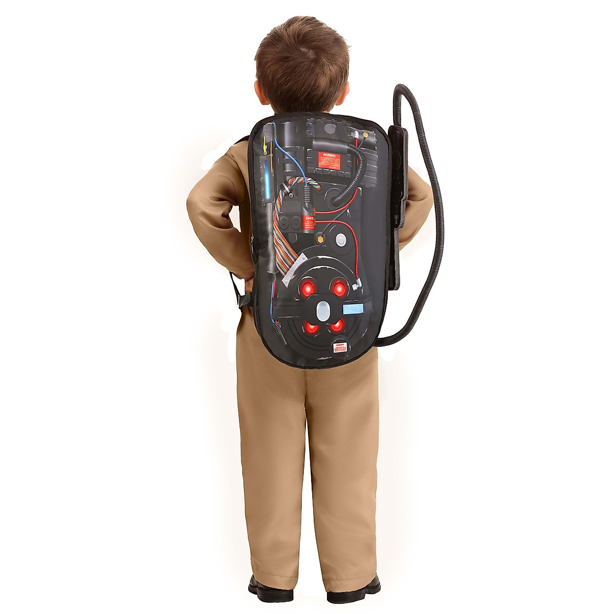 Fun Costumes Ghostbusters Costume with Proton Pack Accessory for Toddlers, Ghostbusters Jumpsuit, Ghost Hunter for Halloween 4T