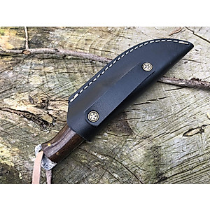 Perkin Damascus Steel Hunting Knife With Sheath Skinner Knife - SK1300