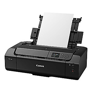 Canon PIXMA PRO-200 Wireless Professional Color Photo Printer, Prints up to 13"X 19", 3.0" Color LCD Screen, & Layout Software and Mobile Device Printing, Black