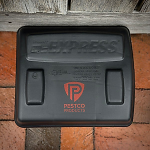 Pestco Products Heavy Duty Bait Station for Mice, Rats & Rodents - 10 in x 10 in x 12 in - Large Plastic Bait Box with Bait Station Key - Rat Traps Outdoor Large Fast Kill - 10 lb Weight Included