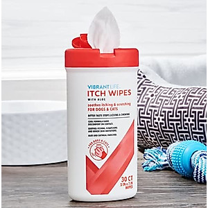 VibrantLife Itch Wipes with Aloe (30 Count)