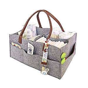 Storage Bag, Durable and Lightweight Foldable Felt Storage Bag Portable Lightly Multifunction Changeable Compartments for Car Travel Indoor