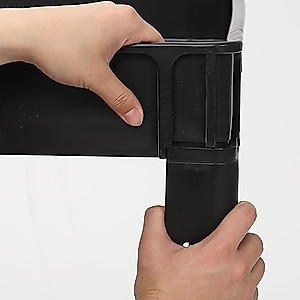 Large Utility Cart | Heavy Duty Cart Holds up to 500 lbs | 2-Shelf Rolling Cart | Service Cart for Warehouse, Garage, Shop, School & Office (45.67" x 25" / Black) - w 360° Flexibility Wheels