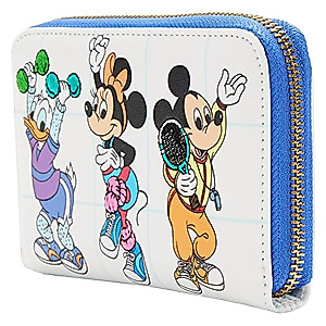 Loungefly Disney Mousercise Zip Around Wallet