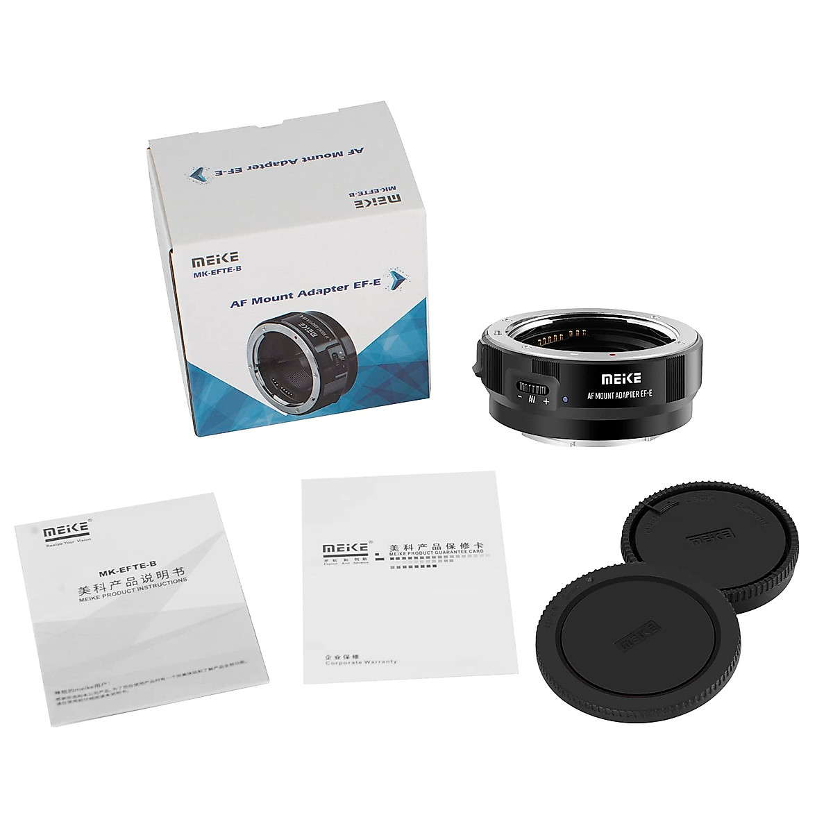 Meike MK-EFTE-B Auto-Focus Mount Adapter for Canon EF/EF-S Lenses to Sony E Mount Cameras A7SII A7 A6000 A6500 A7SIII A9, etc