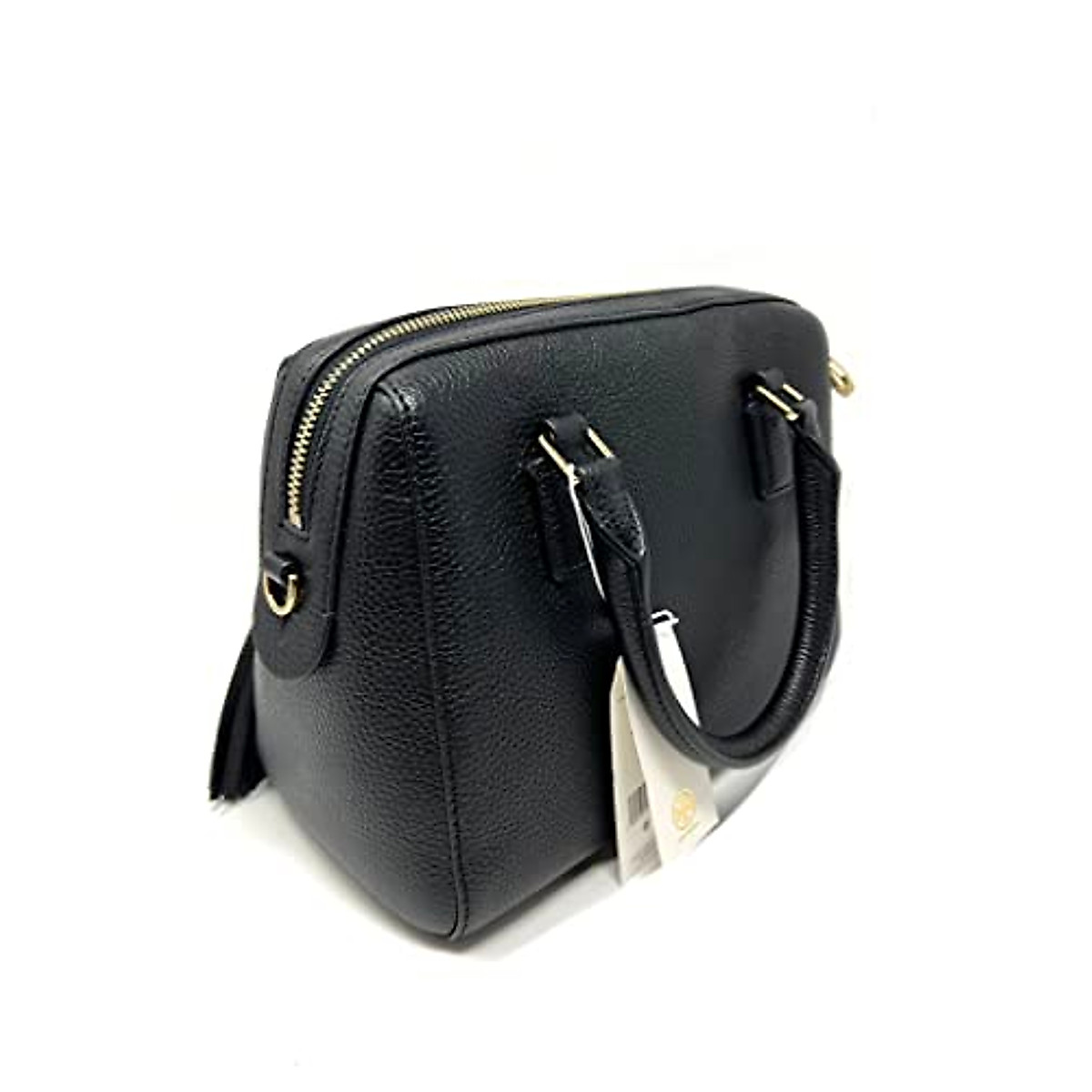 Tory Burch 84777 Black Gold Hardware Thea Web Small Leather Satchel