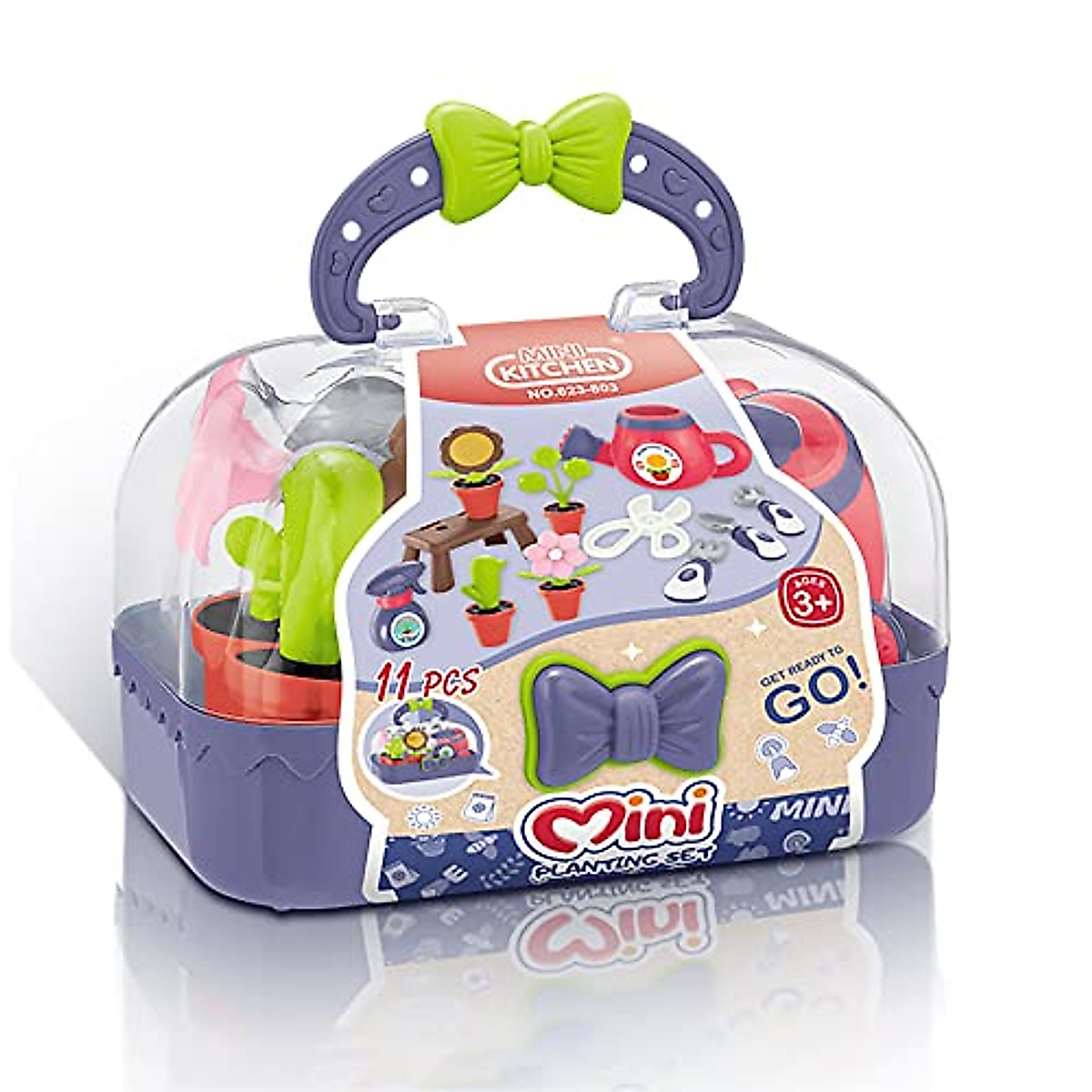 JS-Drhome Kid Gardening Set 11PCS Toddler Gardening Set , Ages 3+ Toddler Learning Toys, Preschool Garden Learning Toys.